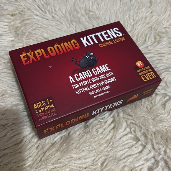 Games | 325 Exploding Kittens Original Edition Card Party Game Kids ...
